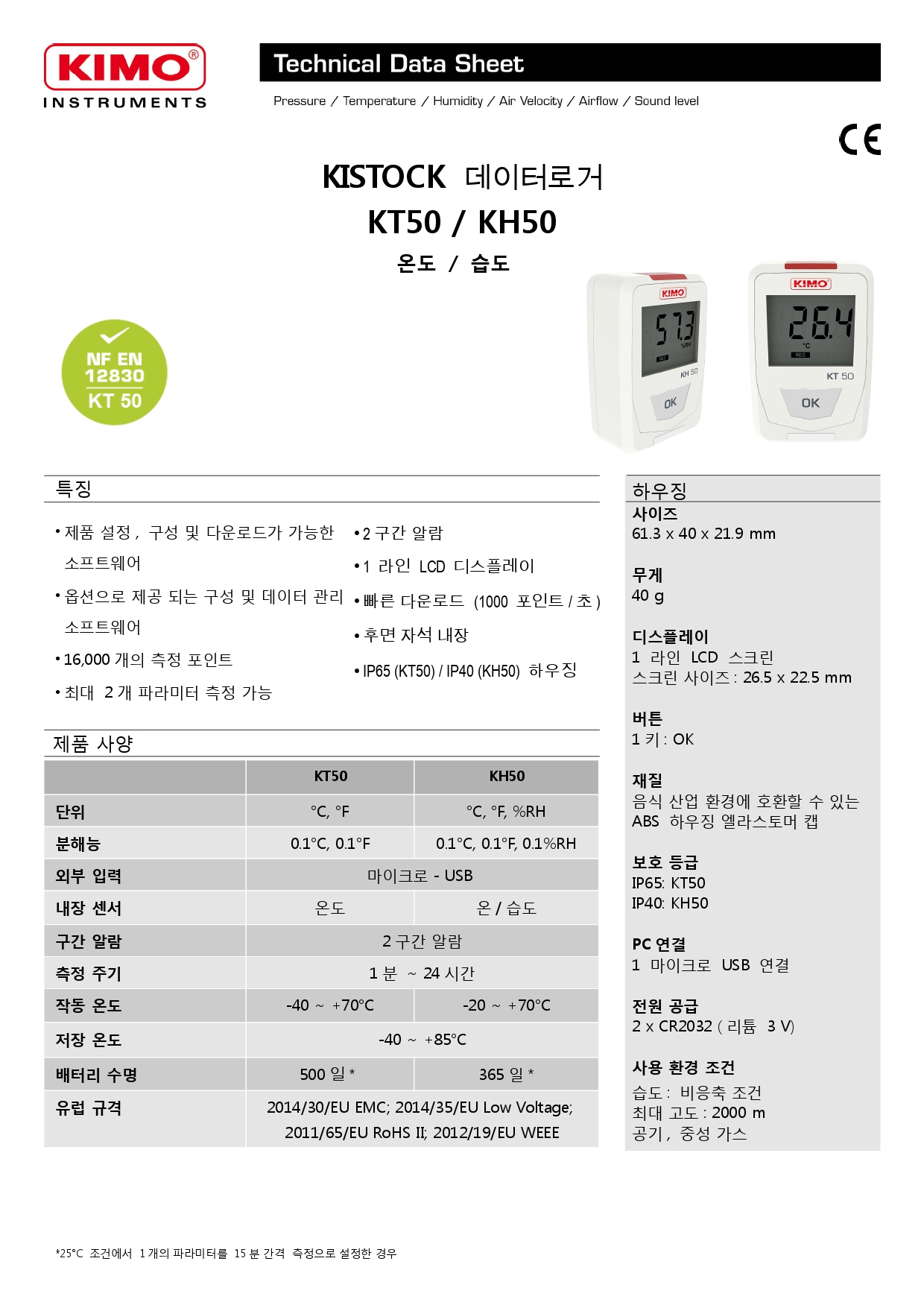 KT 50 > 데이터로거 - 나노툴